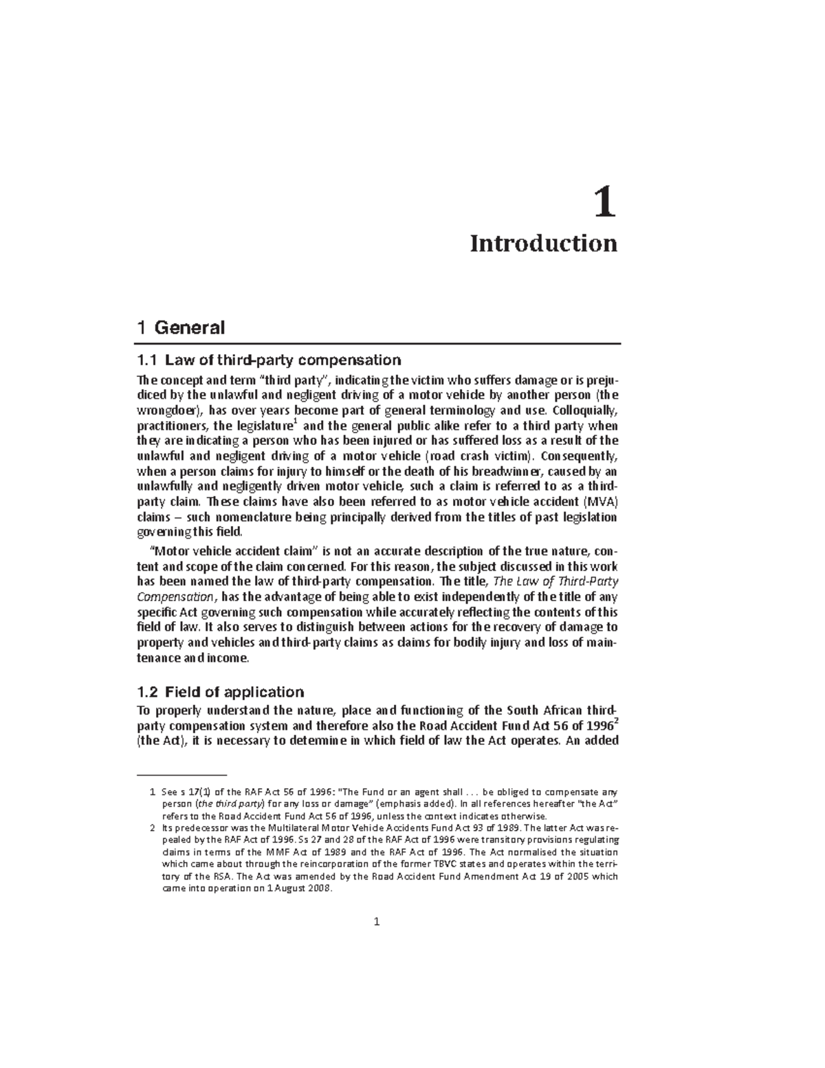 Chapter 1: The Law of Third-Party Compensation (LTPC) - Studocu