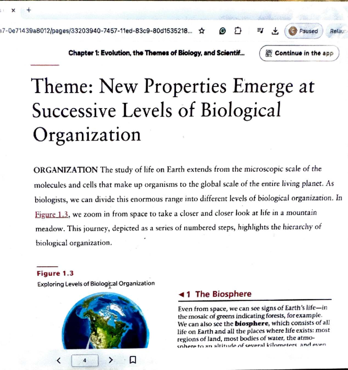 Chapter 1: Unity and Diversity of Life - Biology and Evolution (BIOL101 ...