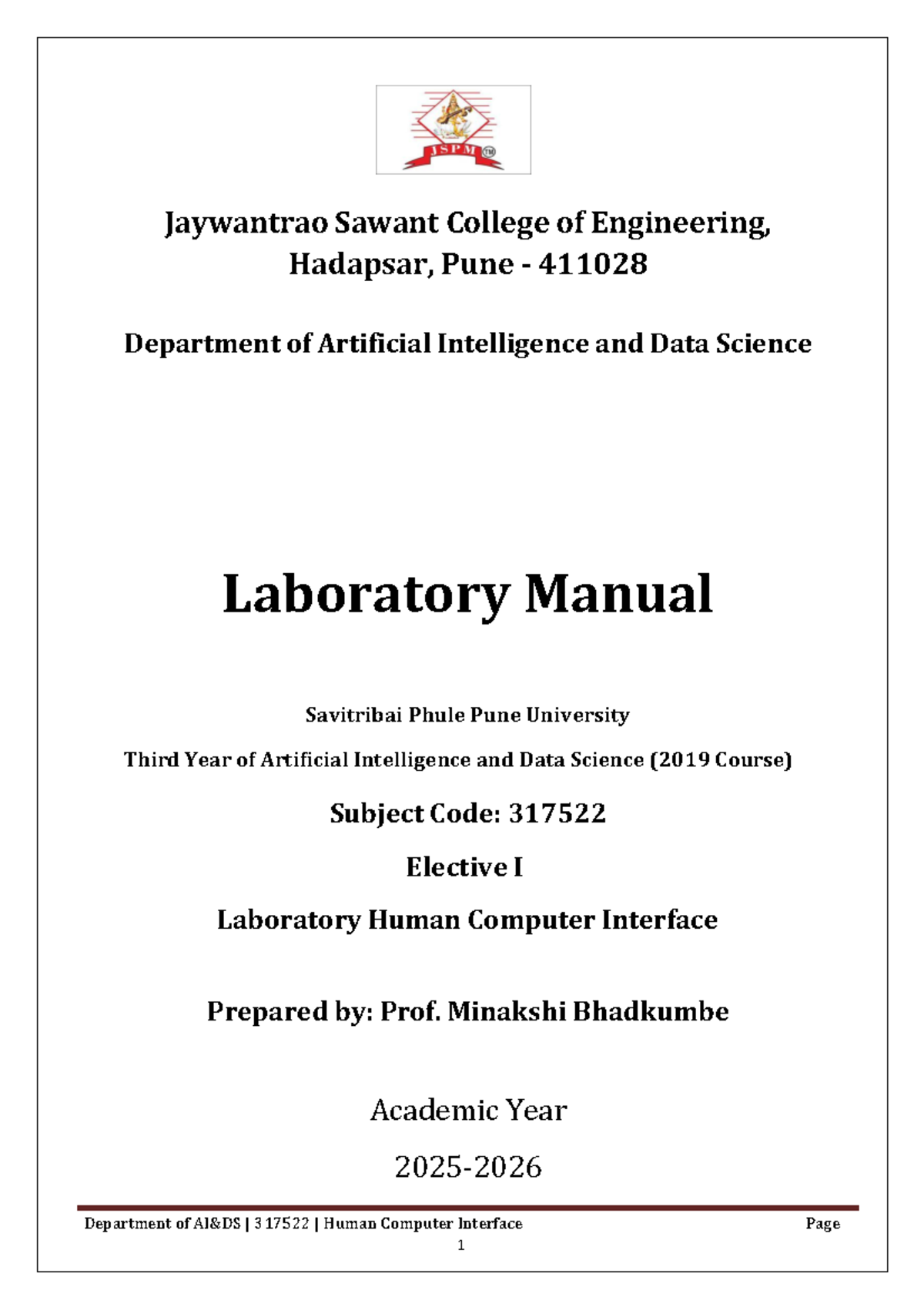 HCI Lab Manual - Easy Practical Notes for AI & DS (317522) - Studocu