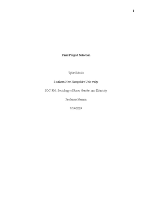SOC 330 Module Six Worksheet final - SOC 330 Module Six Worksheet ...