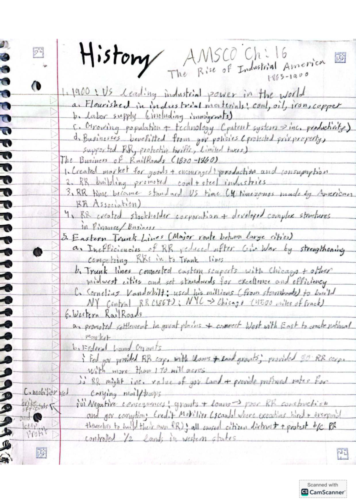 History AMSCO Industrial Ch. 16: The Rise of America as a Global Power ...