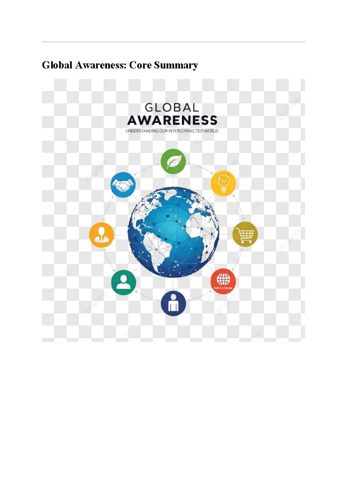 Global Awareness: Key Points on Trade, Culture, and Ethics - Studeersnel