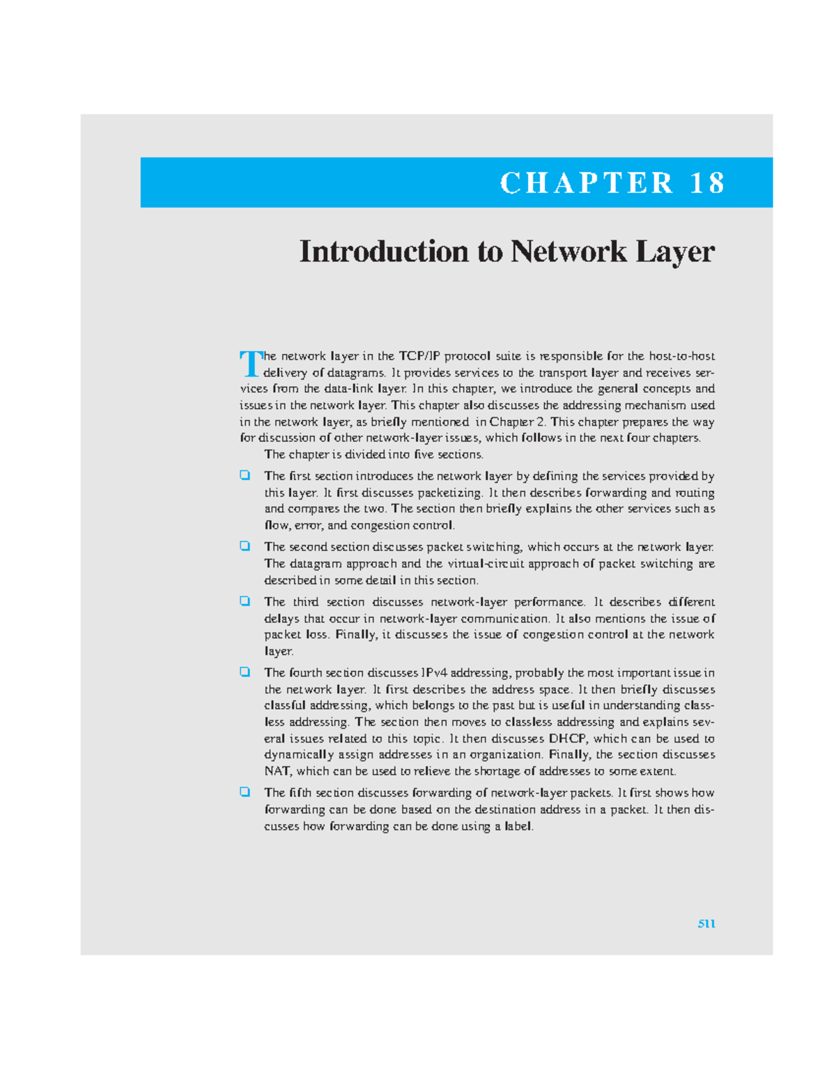 CHAPTER 18: Introduction to Network Layer (CNS Module-3) - Studocu