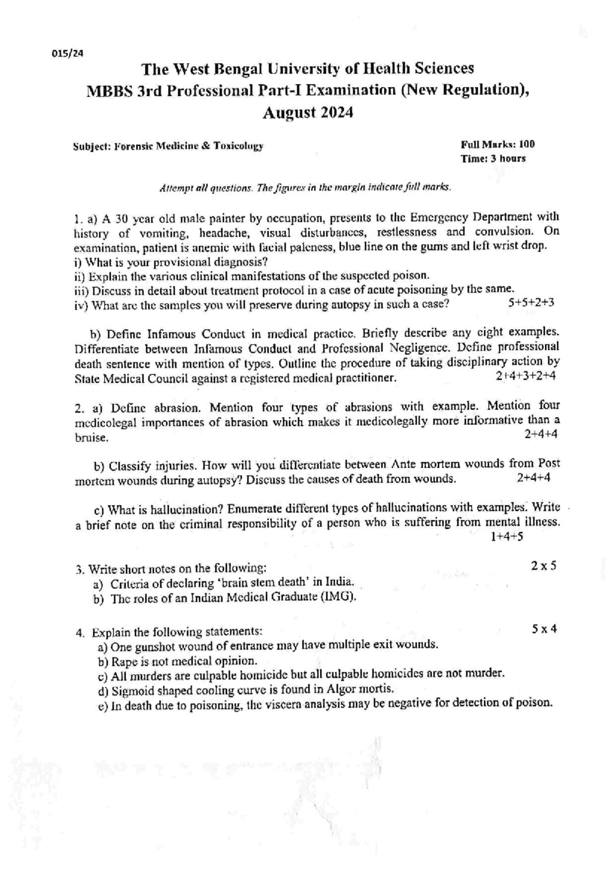 QP-MBBS-3rd-Professional-Examination-August-2024-Forensic Medicine ...