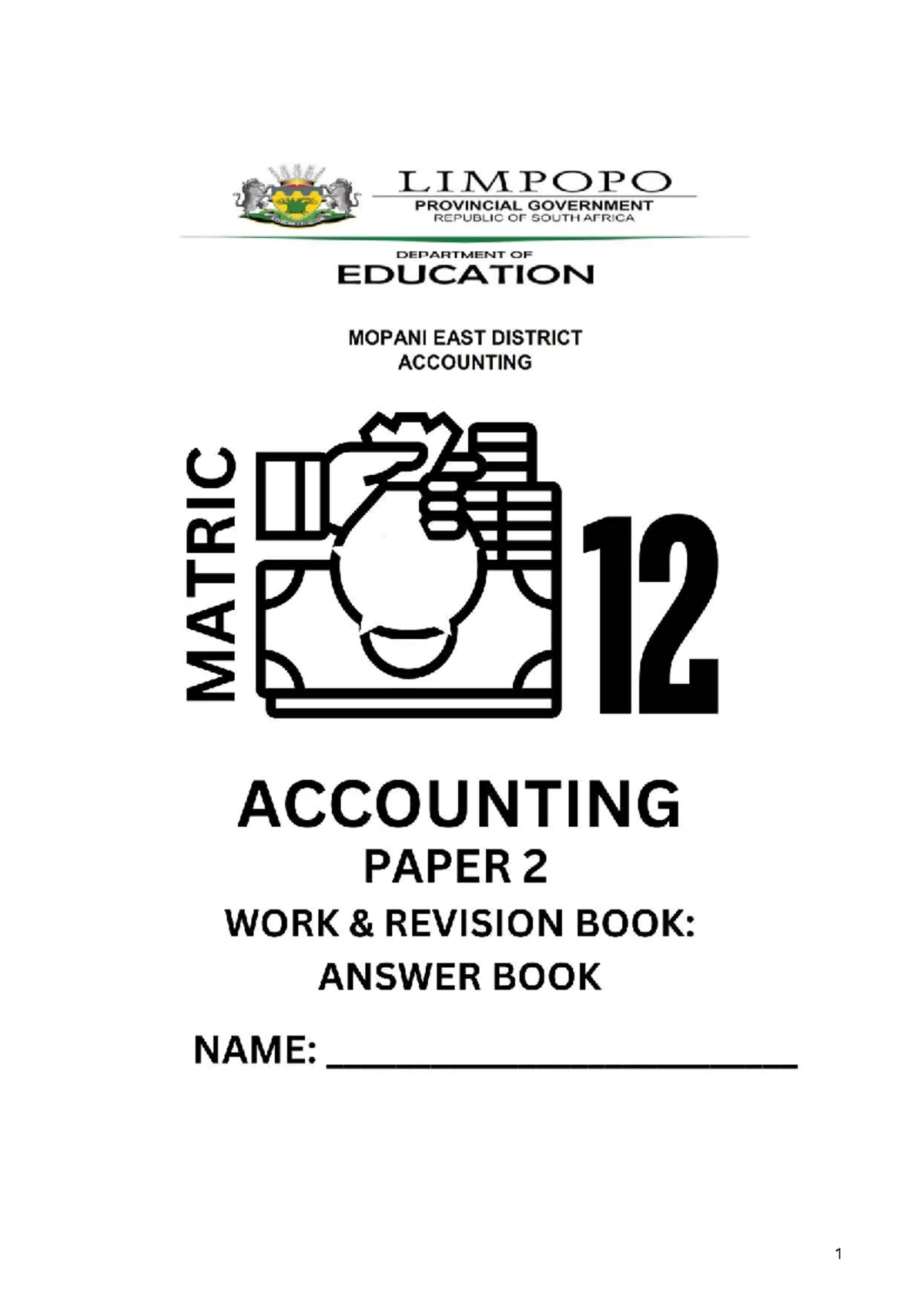 Grade 12 Accounting T1 2025 Revision Activity Guide ENG - Studocu