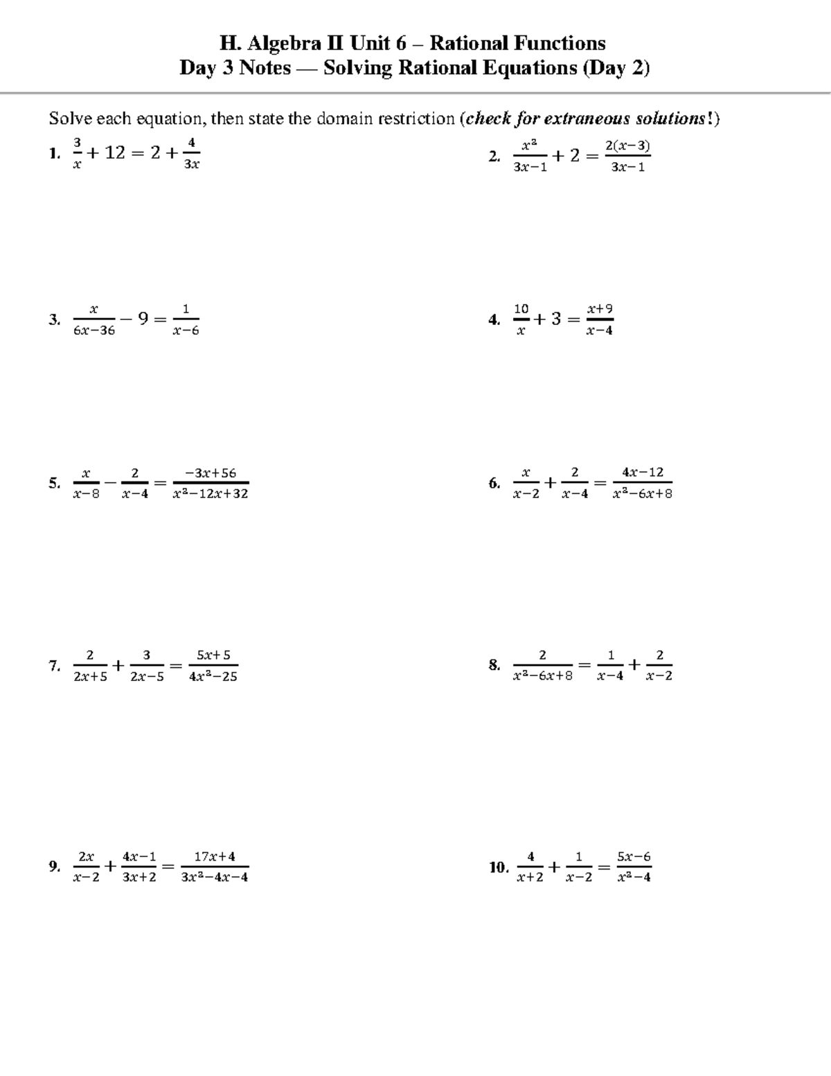 PDF document - These are note for rationals and how to solve them. - H ...