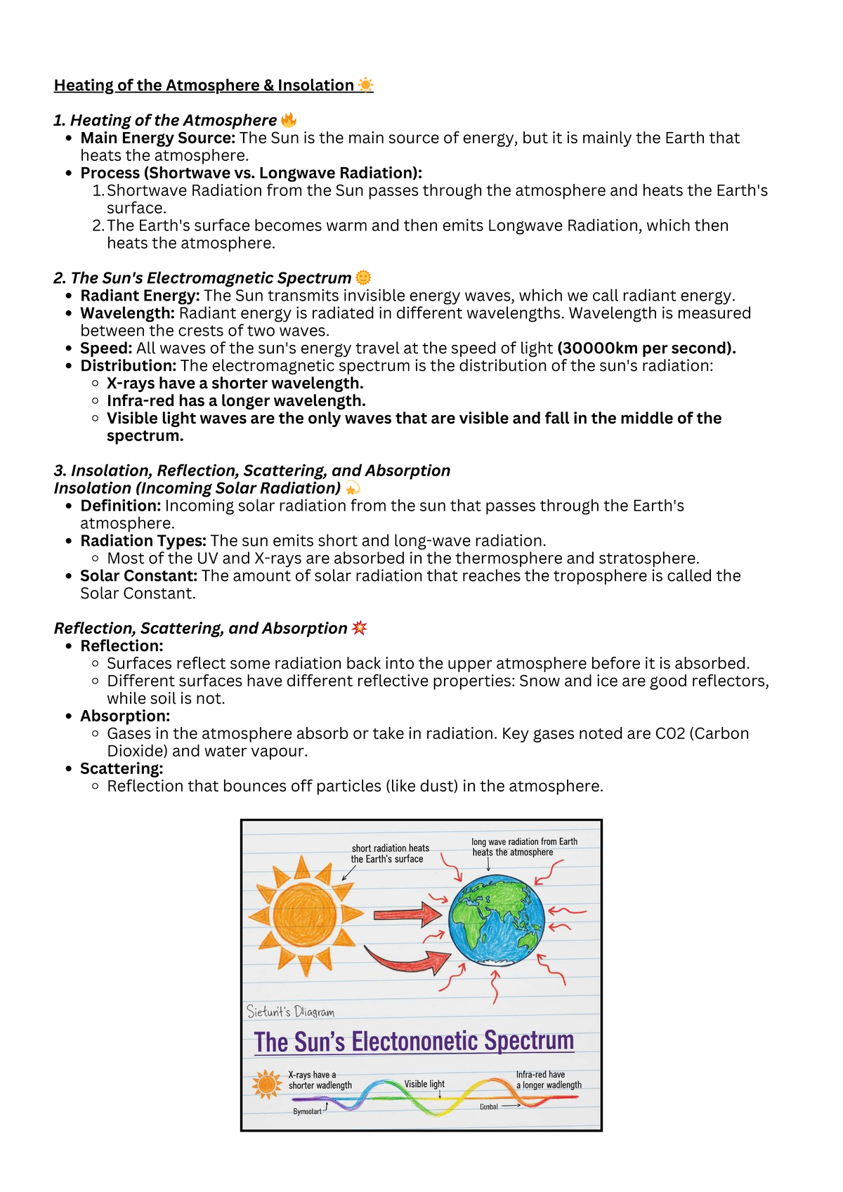 Geo Study Notes, Term 4: Heating of the Atmosphere & Plate Tectonics ...