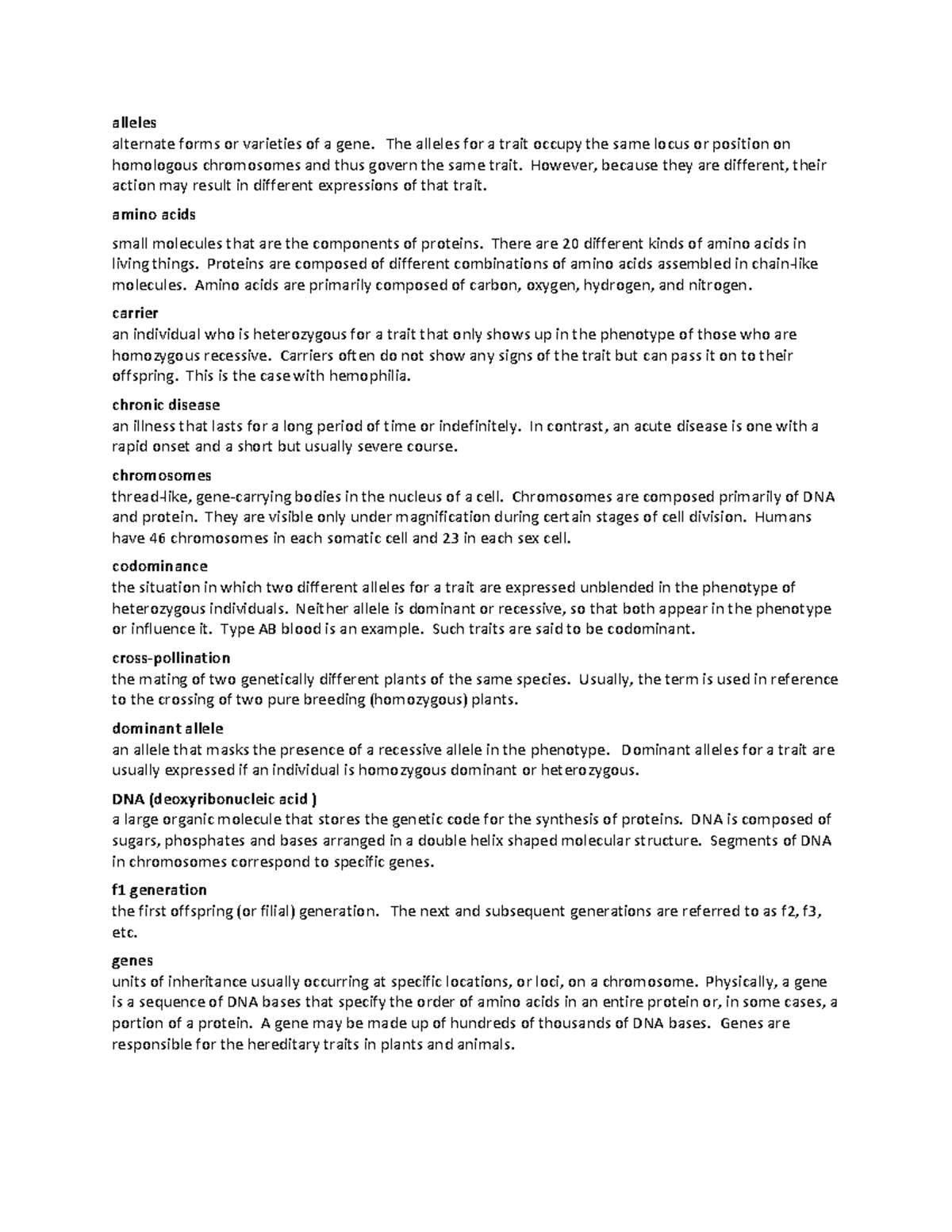 Mendelian Genetics (BIO101): Overview of Inheritance Concepts - Studocu
