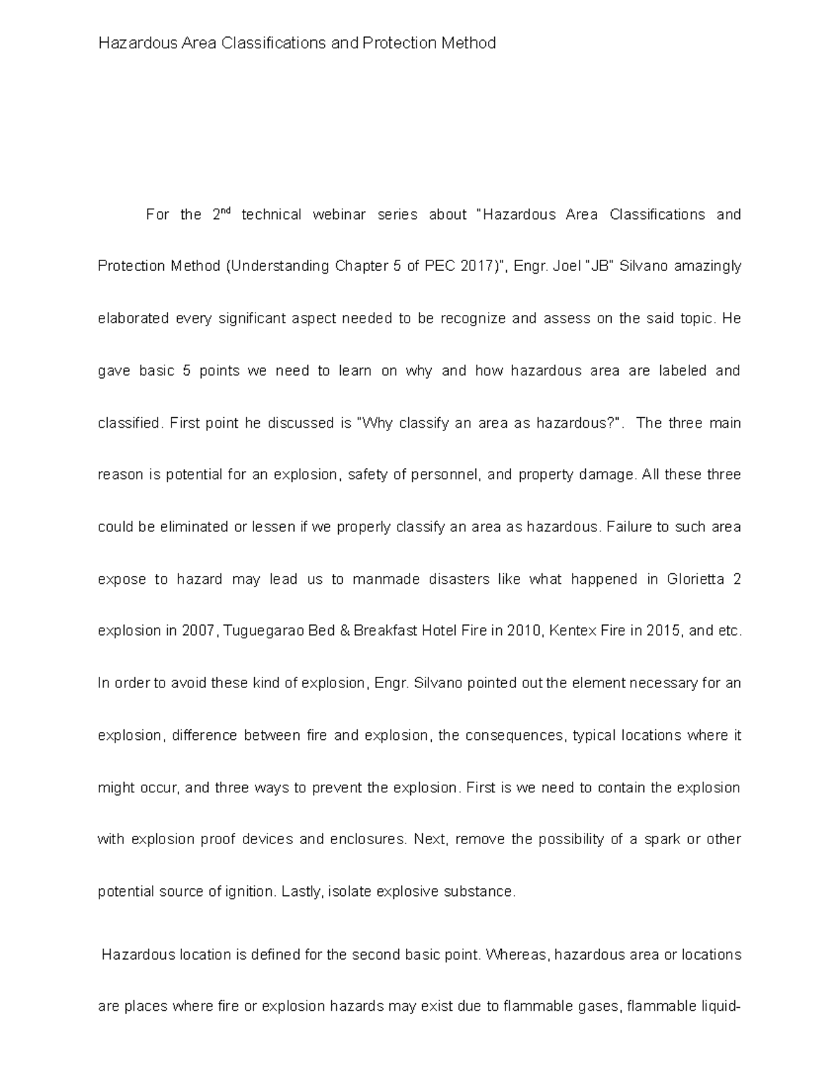 Understanding Hazardous Area Classifications & Protection Methods (PEC ...