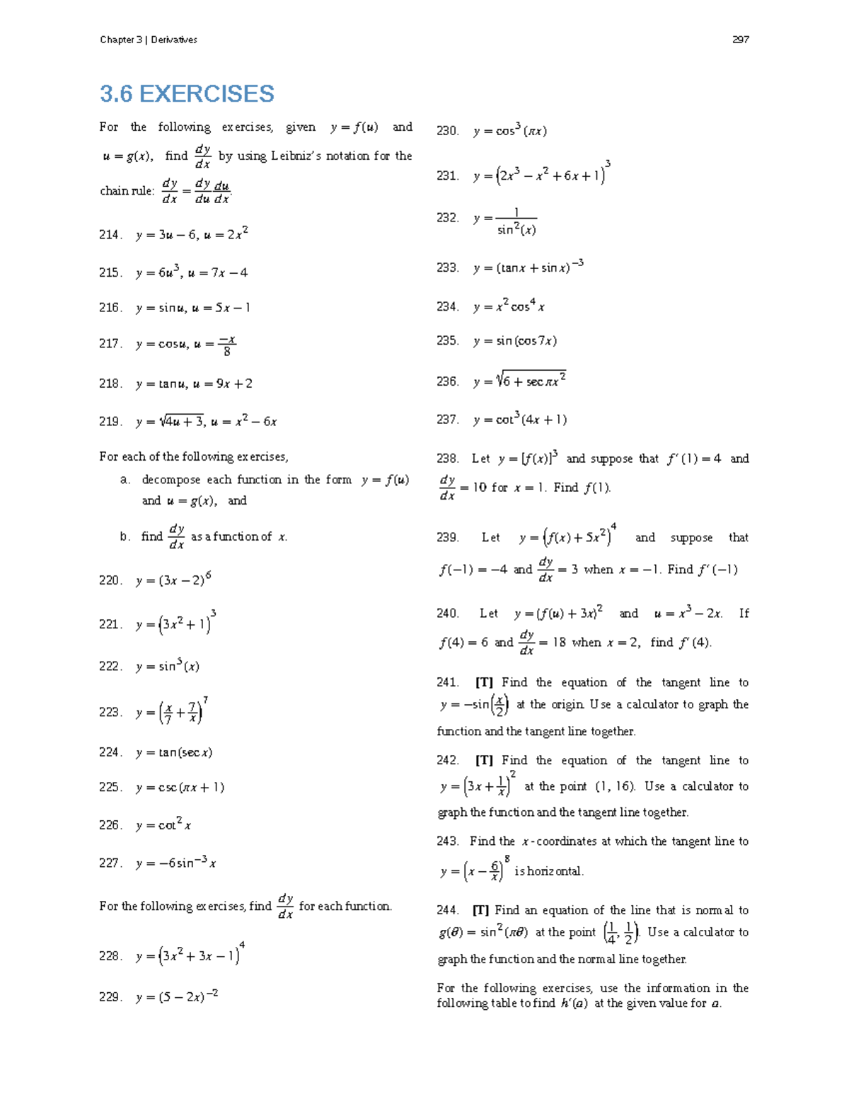Chapter 3 Derivatives Exercises - Calculus Volume 1 (Part 153) - Studocu