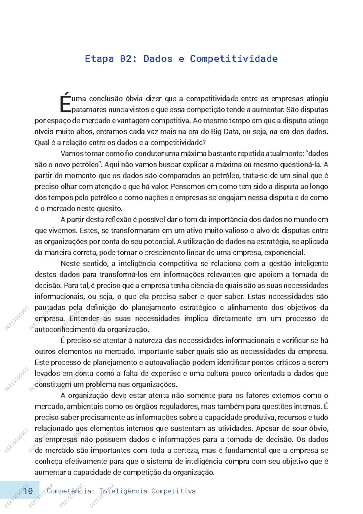 Anotações sobre Inteligência Competitiva - Etapa 02: Dados e ...