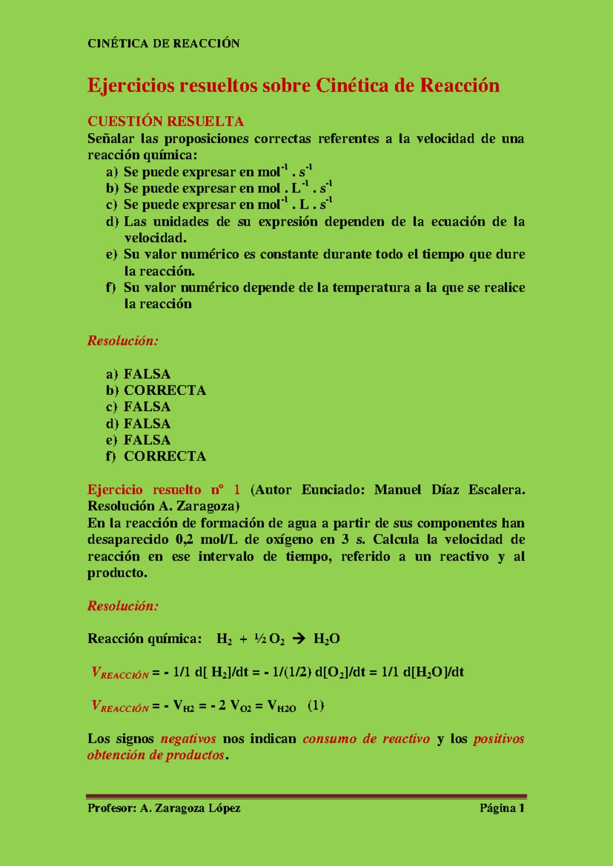 Practica 4 -Efecto de la concentración en la velocidad de reacción ...