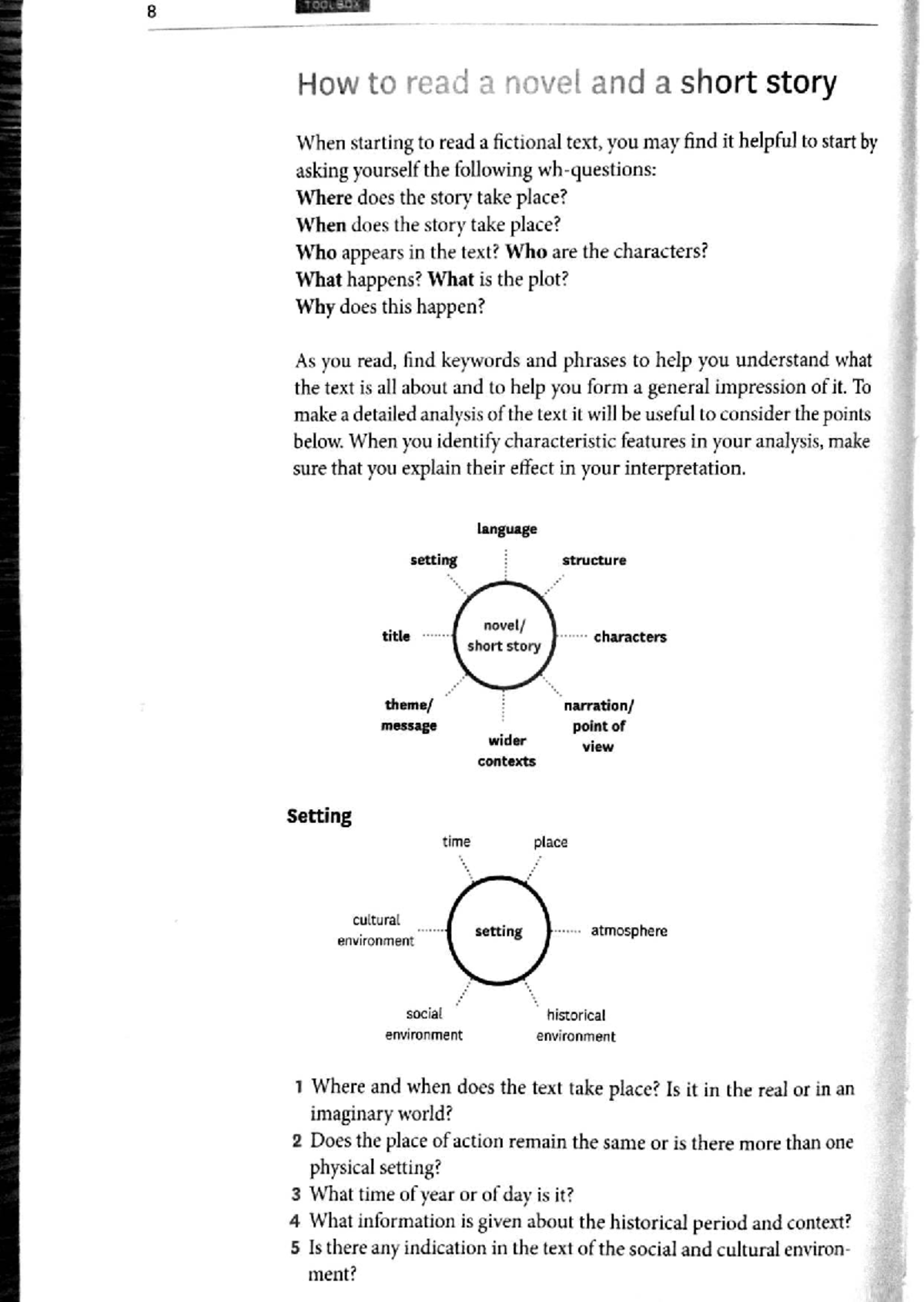 ENG 101: How to Analyze a Novel or Short Story - Studocu