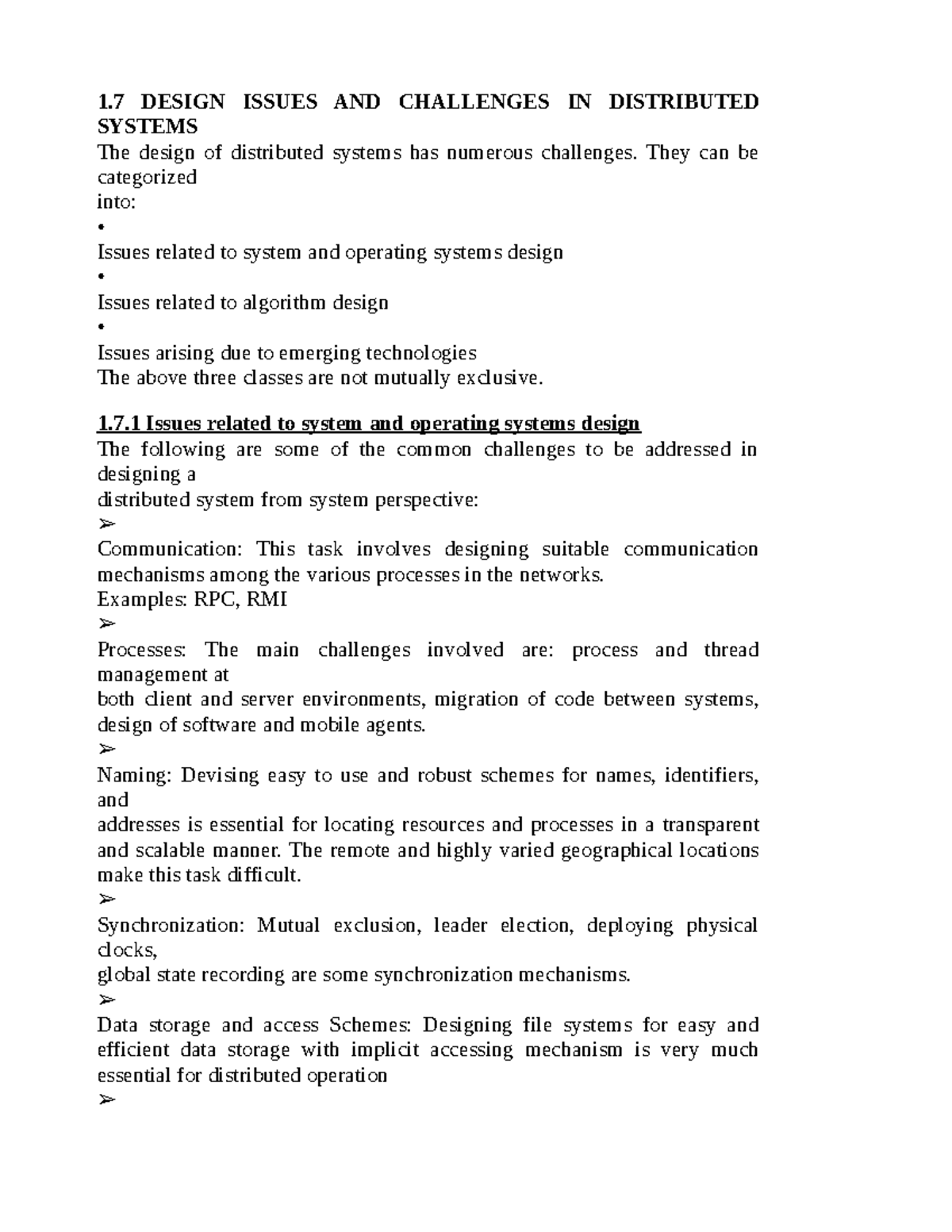 CS3551 - Design Issues and Challenges in Distributed Systems - Studocu