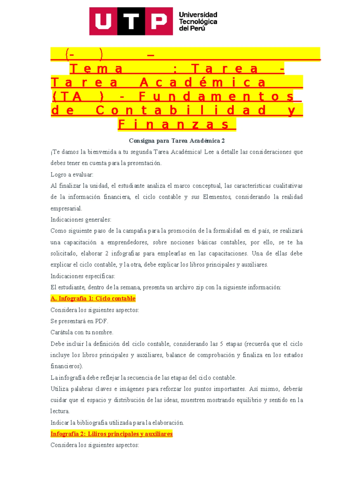 FUNDAMENTOS DE CONTABILIDAD Y FINANZAS - PRACTICA CALIFICADA 1 - Studocu