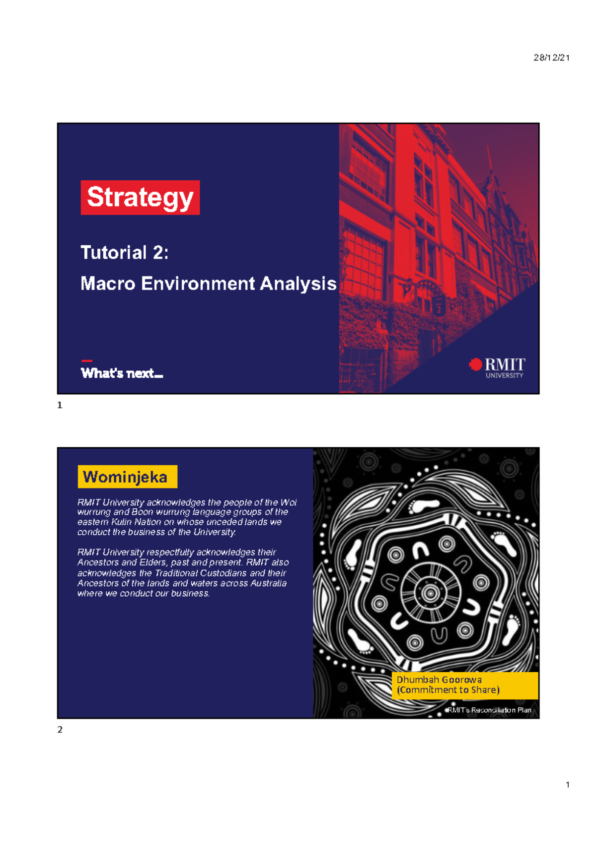 Strategy T2 Macro environment analysis 2022 - Tutorial 2: Macro ...