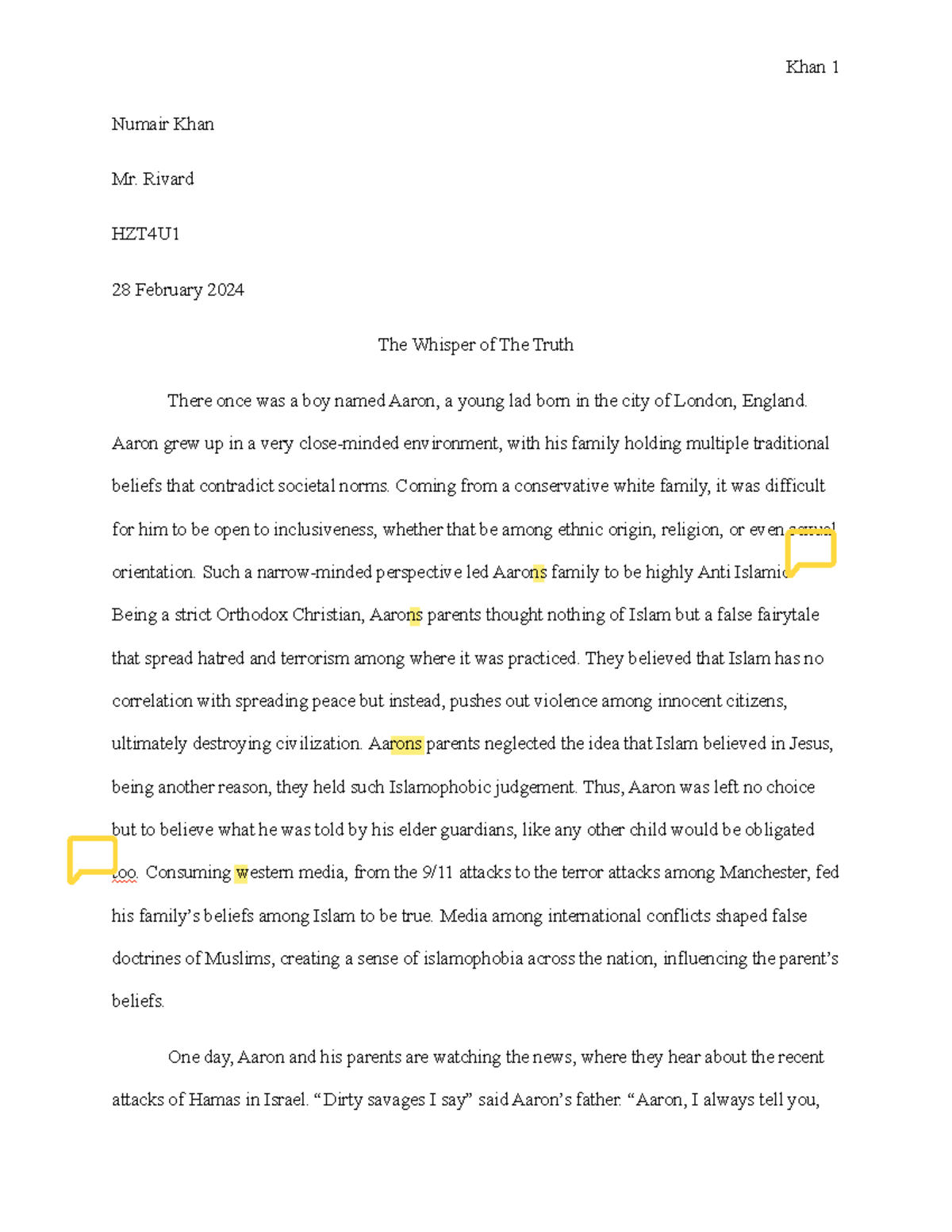 Philosophy HZT4U1: The Whisper of Truth - A Modern Allegory - Studocu