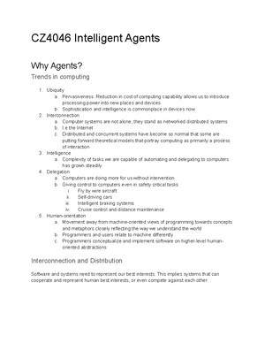CZ/CE4045 Natural Language Processing Summary - Natural Language ...