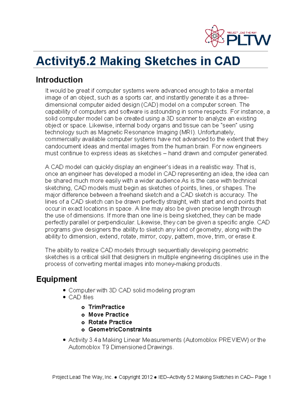 A5 2 makingsketchescad modified - Activity5 Making Sketches in CAD ...