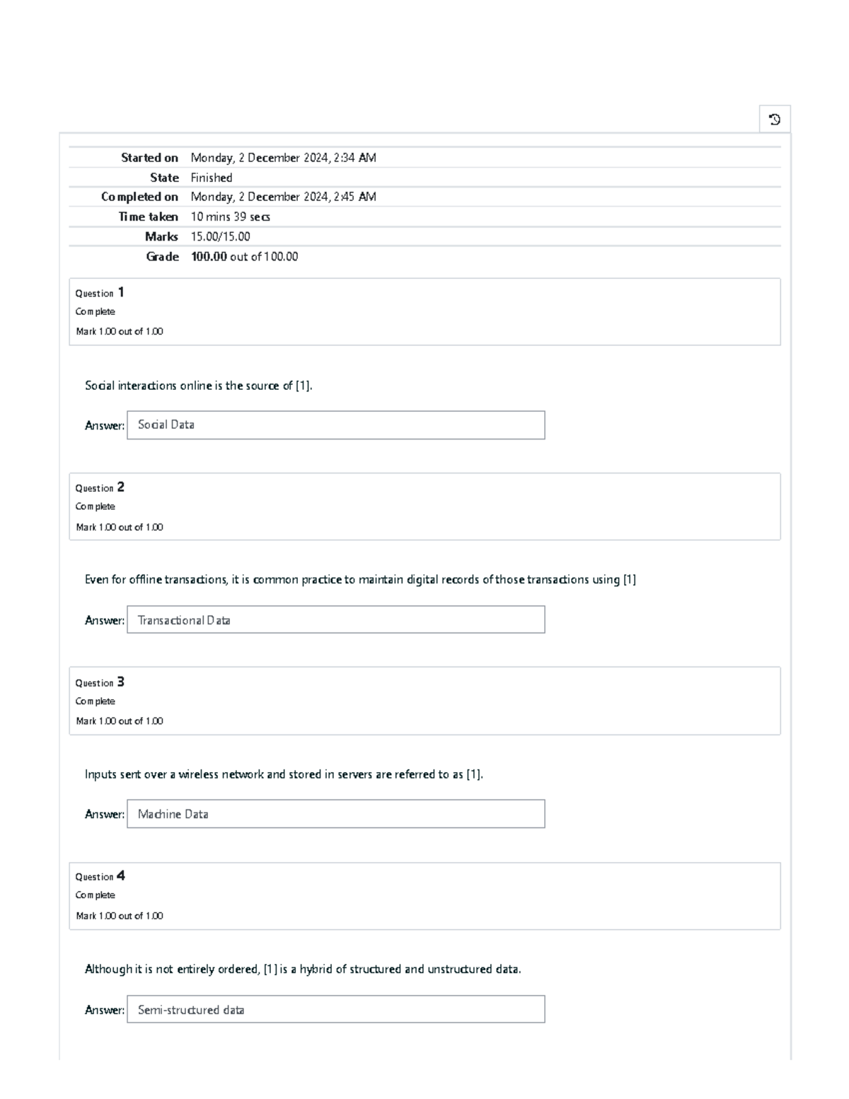 Midterm LAB QUIZ 1 Attempt Review and Results Analysis - Studocu