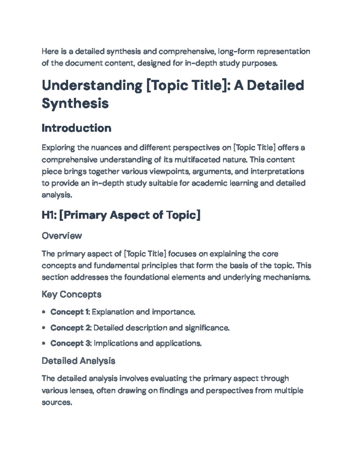 Comprehensive Analysis of [Topic Title]: Insights and Perspectives ...