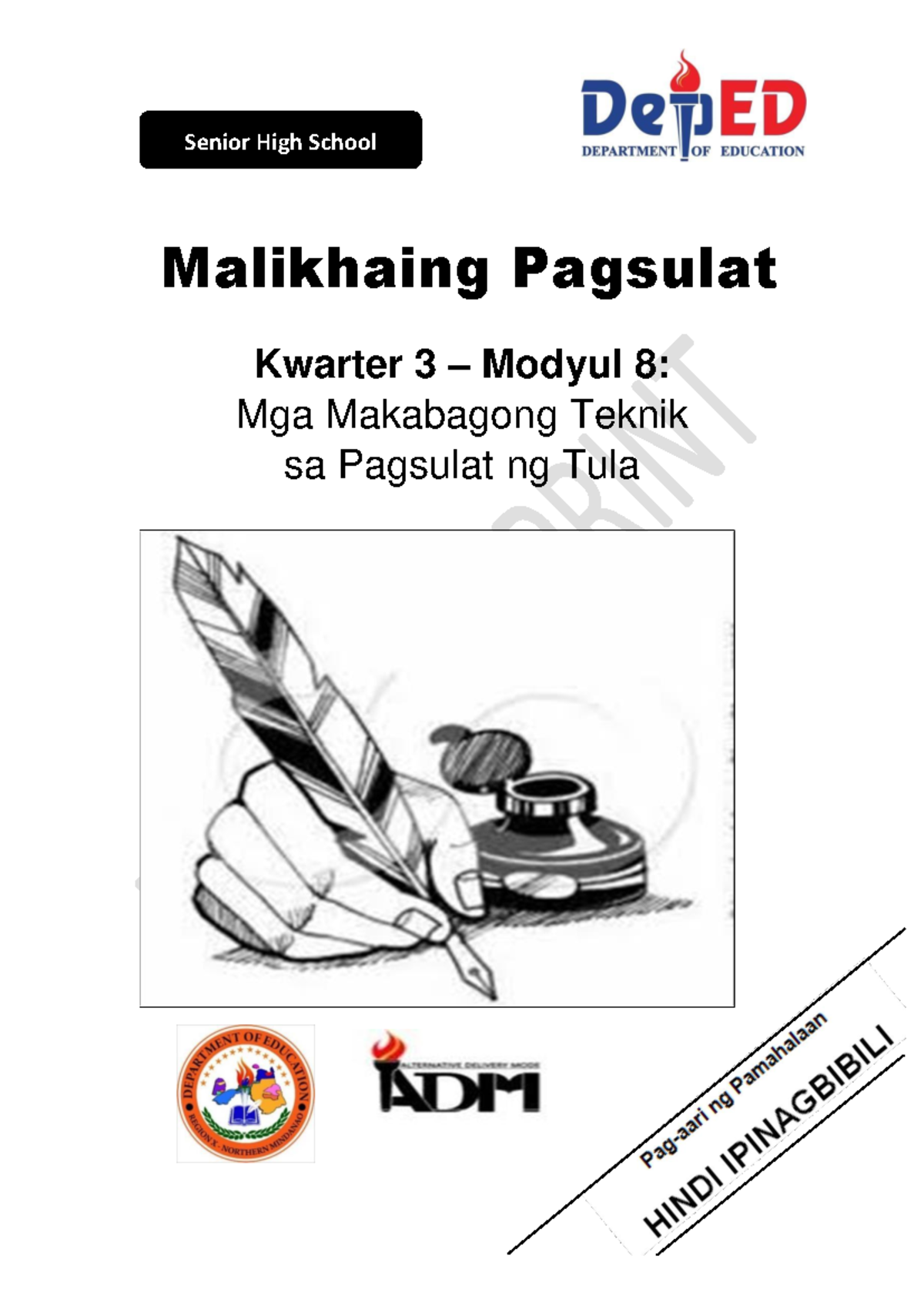 Malikhaing Pagsulat Q3-Modyul 8: Makabagong Teknik sa Pagsulat ng Tula ...