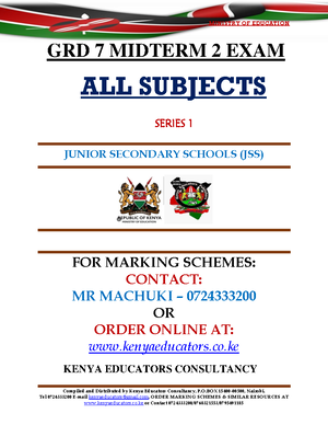 Grade 7 CBC Complete Integrated Science notes - Grade By: Vyntex ...