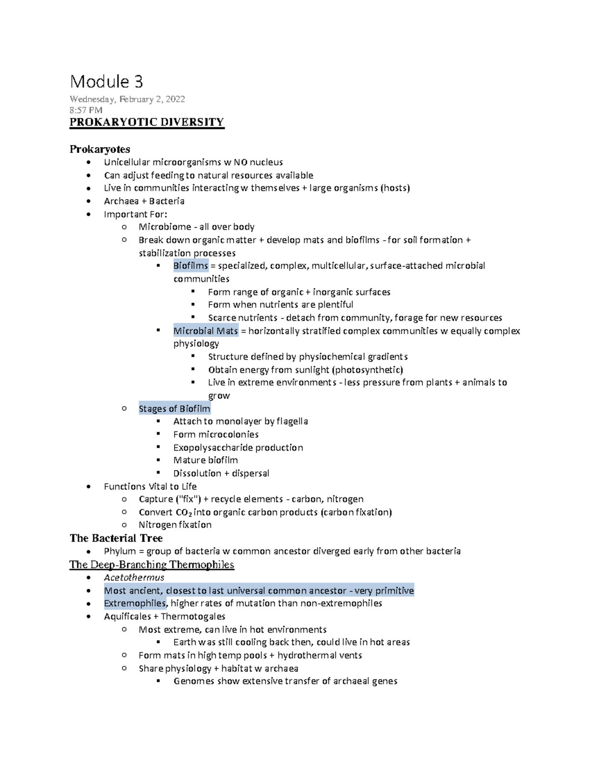 Prokaryotic Diversity & Key Concepts - Module 3 by Dr. Maia Larios-Sanz ...