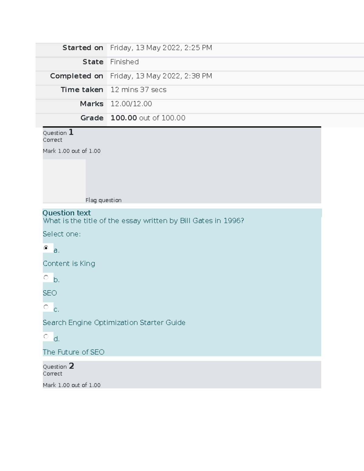 Midterm Quiz 2: Current Trends in Web Development - Studocu