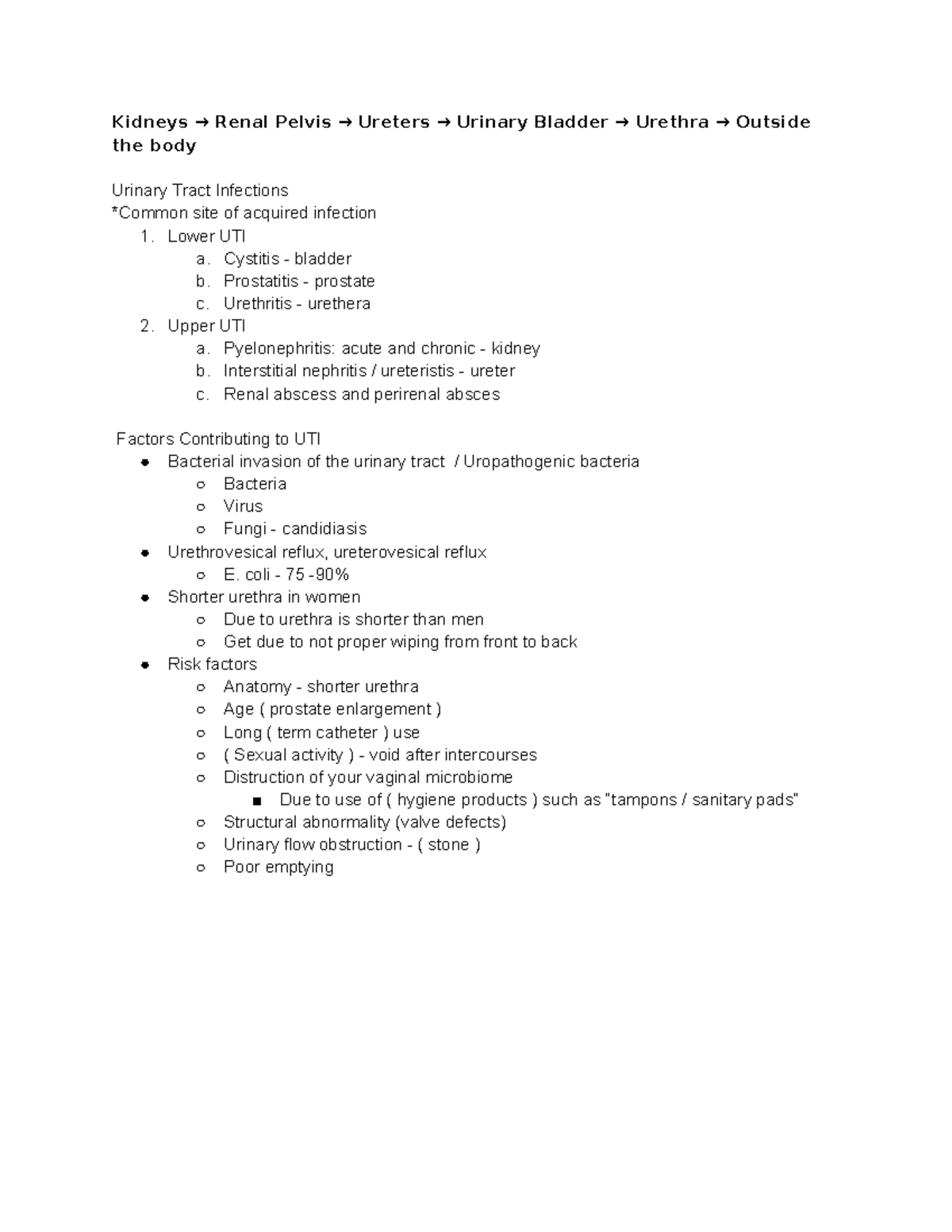 Renal System and Urinary Tract Infections: A Comprehensive Overview ...