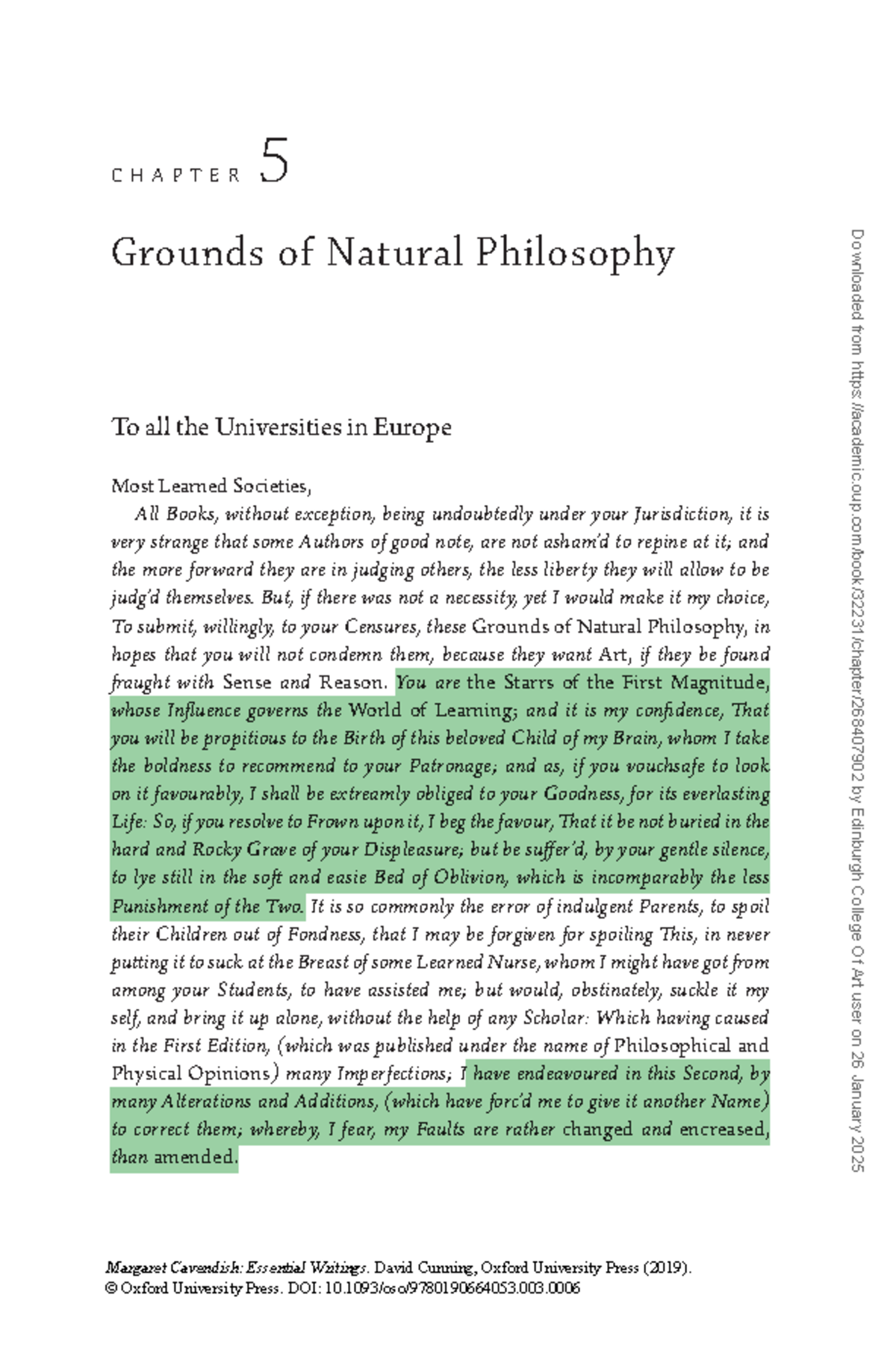 Essential Writings - Grounds of Natural Philosophy - C H A P T E R 5 ...
