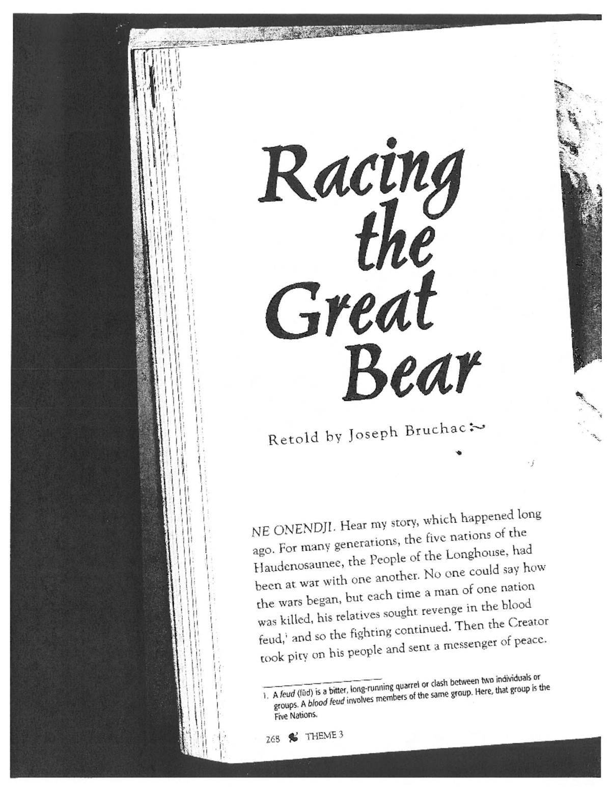 Racing the Great Bear: A Haudenosaunee Tale by Joseph Bruchac - Studocu