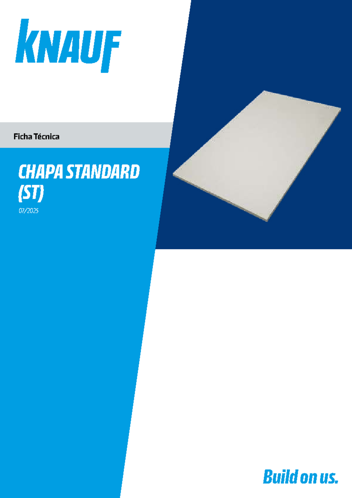 Ficha Técnica Chapa Drywall Standard (ST) - Descrição e Dados - Studocu