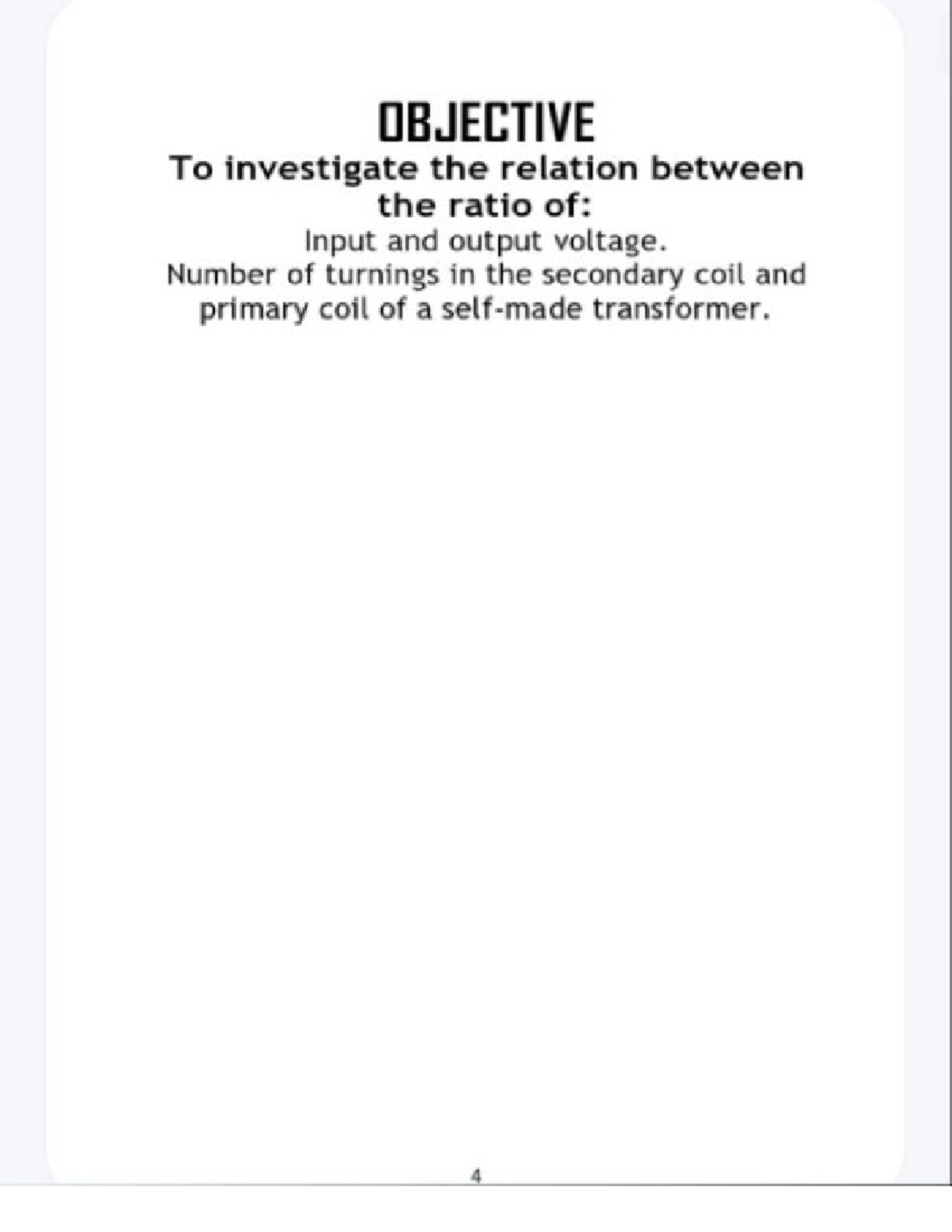 Transformer Analysis: Input-Output Voltage Ratio & Coil Turns (PHYS 101 ...