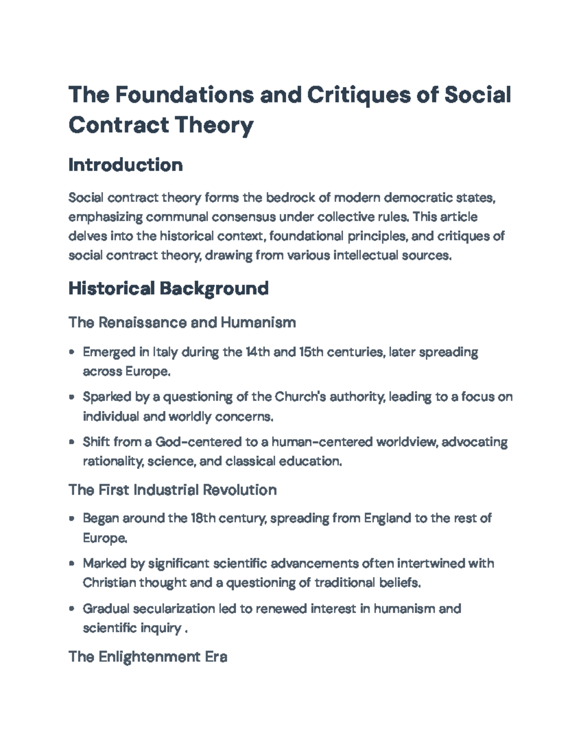 SOC-101 Lecture Notes: Exploring Foundations & Critiques of Social ...
