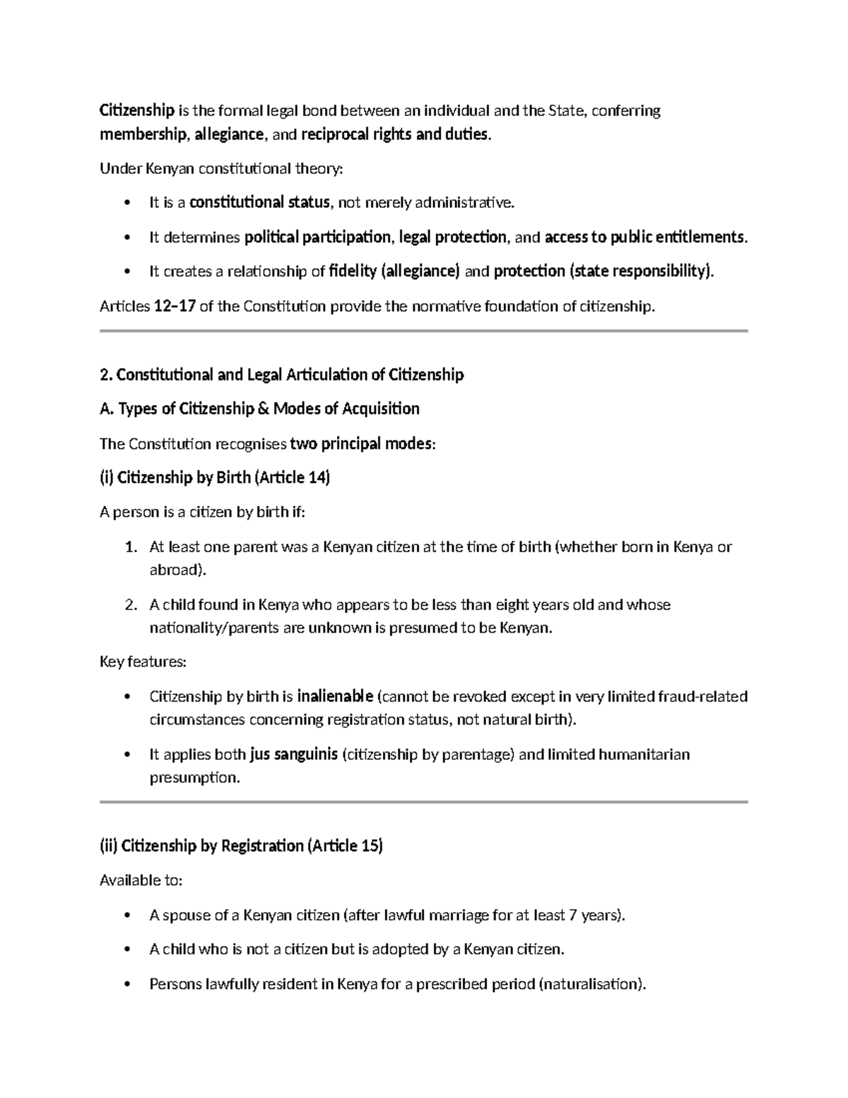 Week 1-3: Citizenship, Culture, Ethnicity & Nationalism Overview - Studocu