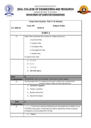 Syllabus SE IT - SE (Information Technology) Syllabus (2019 Course) 1 ...