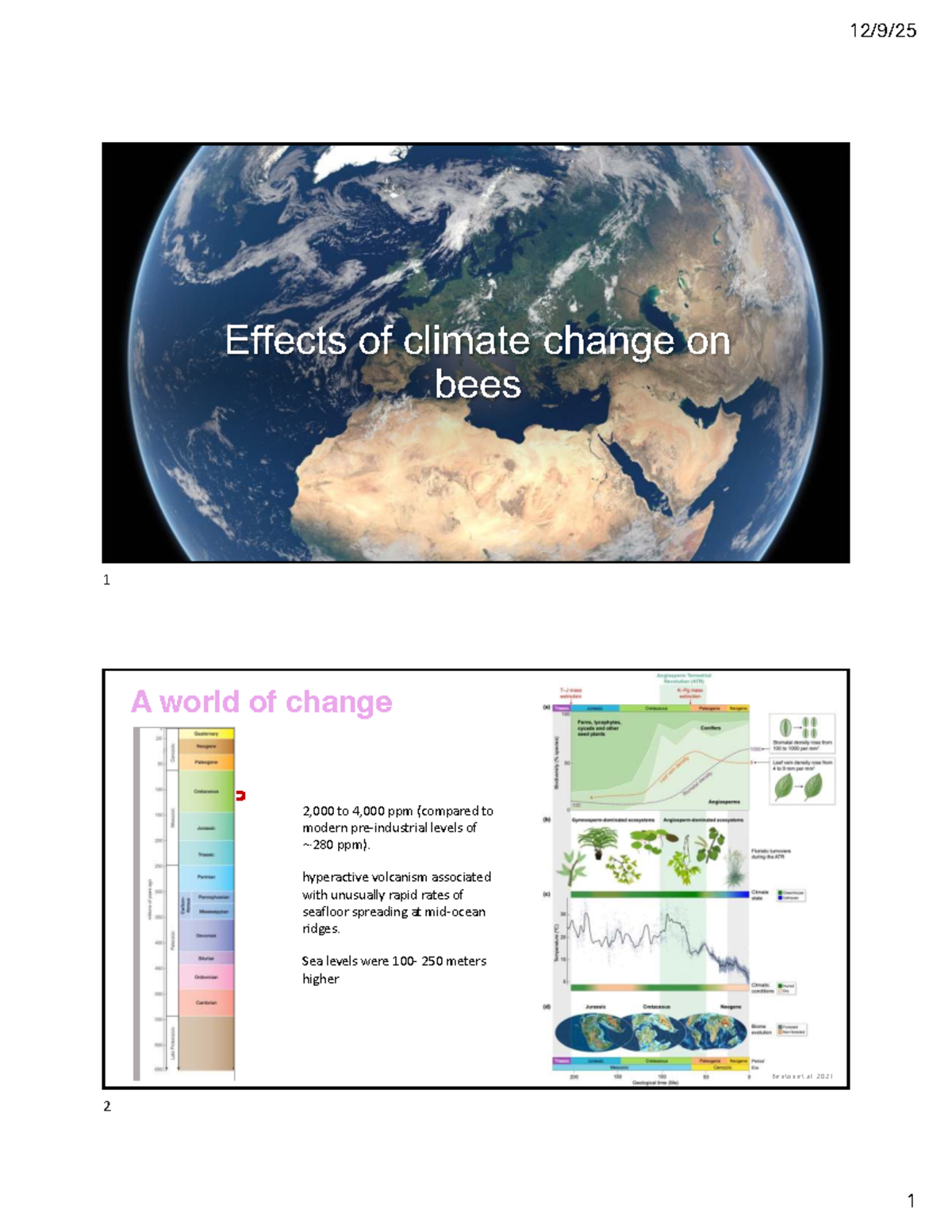 Effects of Climate Change on Bees - Insights and Research - Studocu