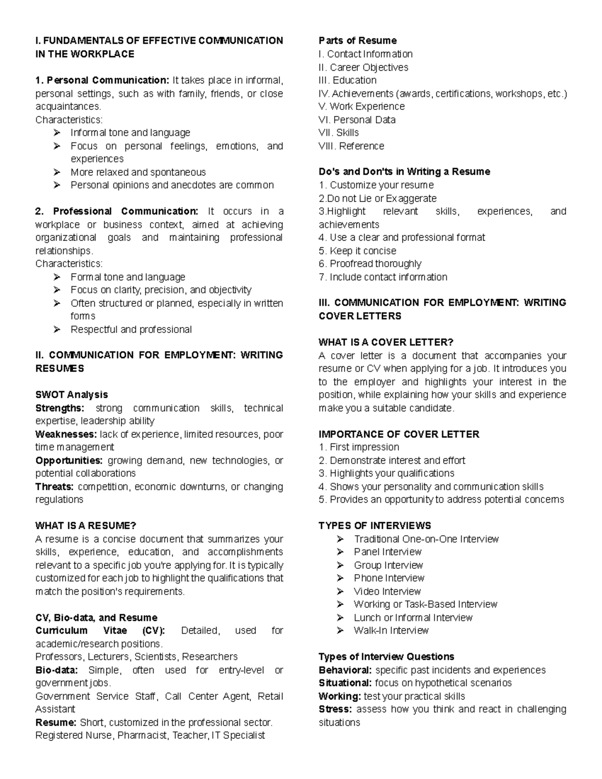 GE5 Midterm: Effective Communication & Job Application Strategies - Studocu
