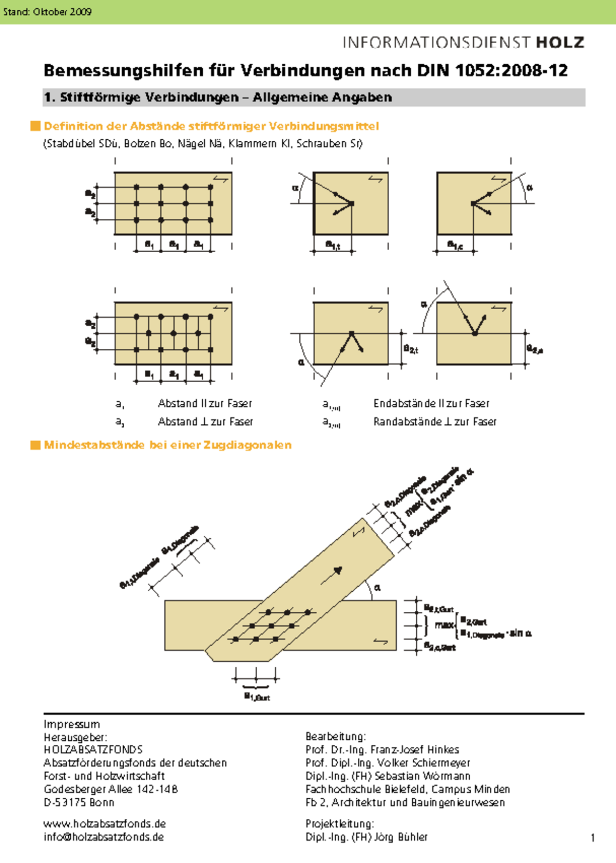 Bemessungshilfen für stiftförmige Verbindungen nach DIN 1052:2008 - Studocu