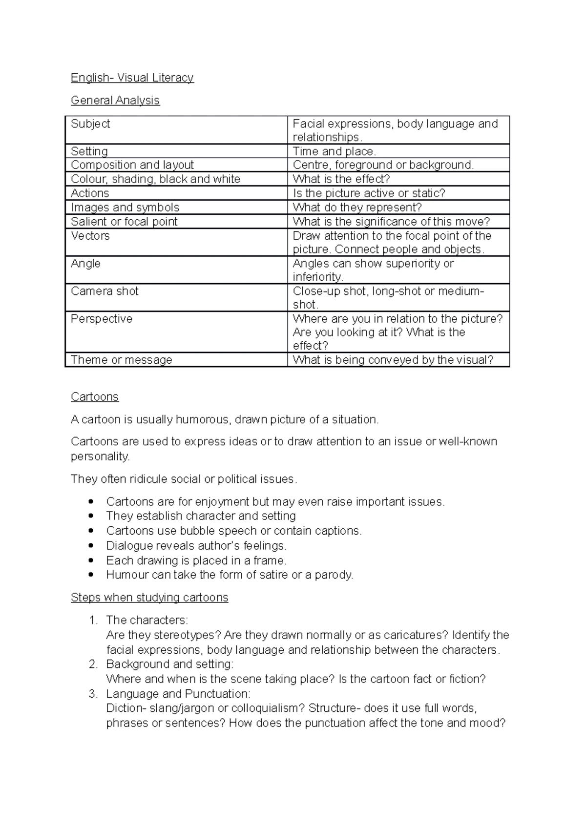 Poetry Analysis & Notes for Grade 12 English HL (2025) - Studocu