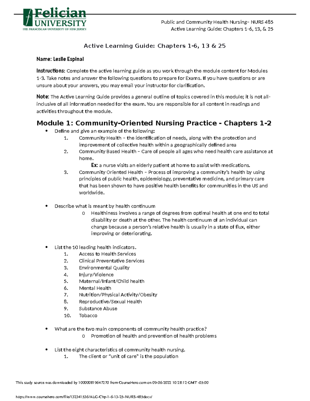 Coursehero 485 ALG 1 - hope this helps - Active Learning Guide ...