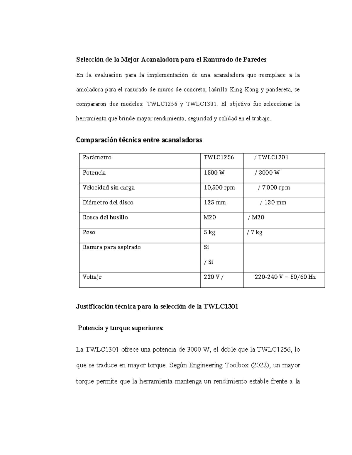 Comparación Técnica de Acanaladoras TWLC1301 y TWLC1256 para Ranurado ...