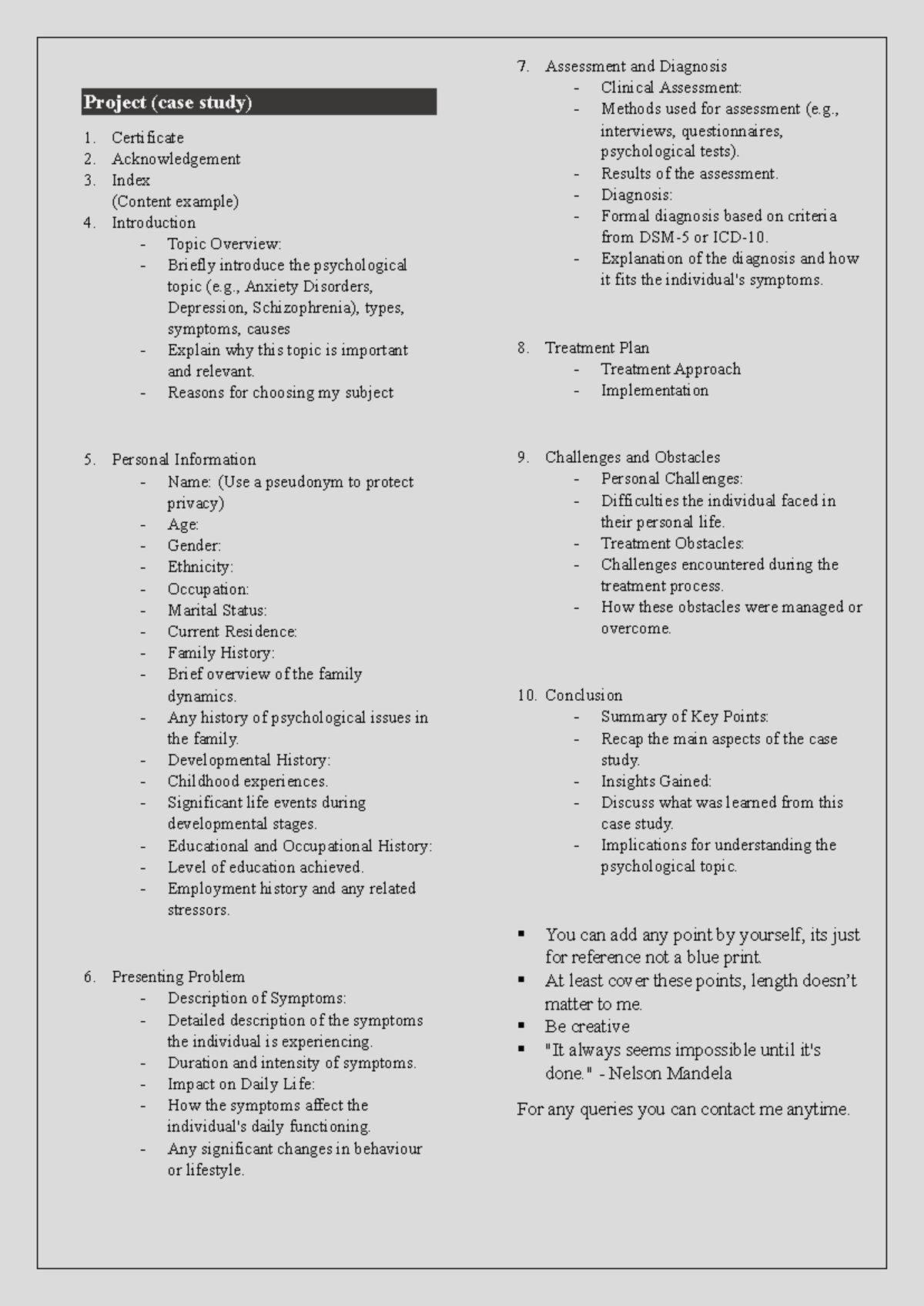 Case Study: Psychological Analysis of Anxiety Disorders and Treatment ...