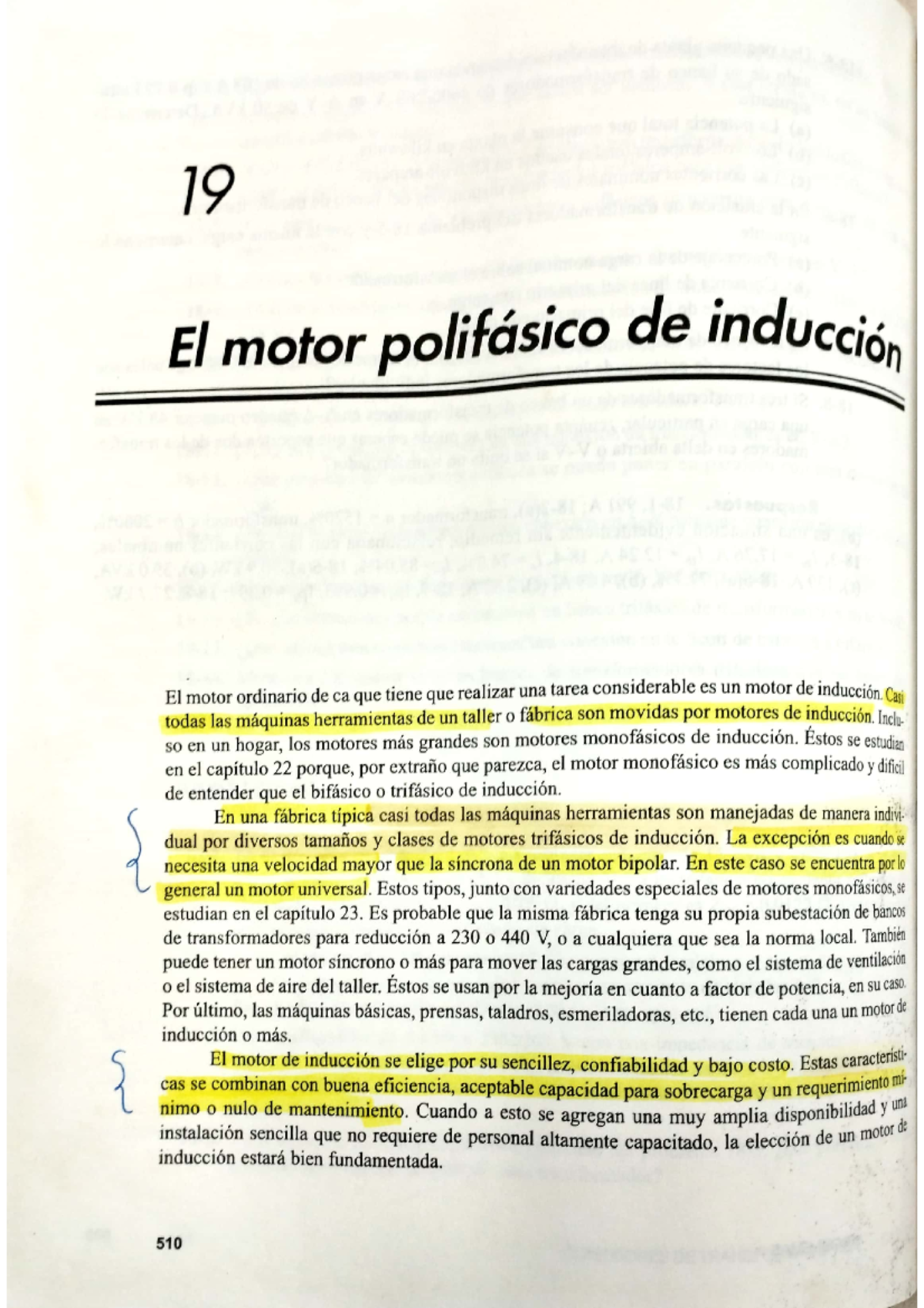 Parciales e información utp - 19 El motor polifásico de induccion El ...