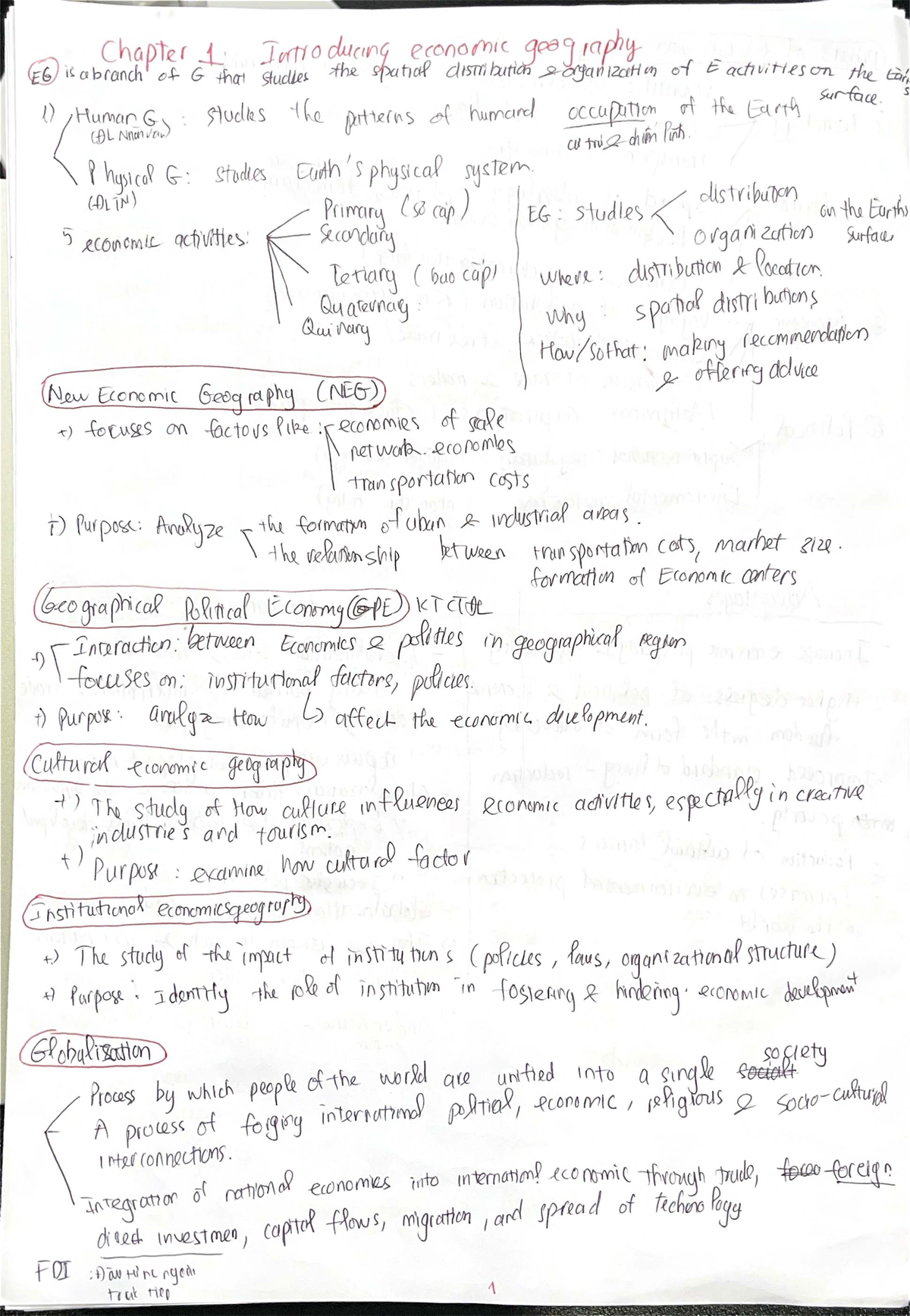 Chapter 1: Introducing Economic Geography (EG) - Key Concepts and ...