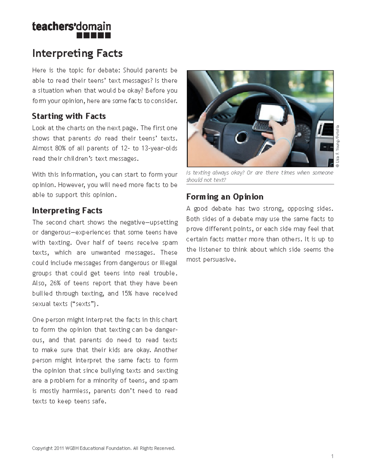 Midlit 11 doc spltextreading - 1 Interpreting Facts Here is the topic ...