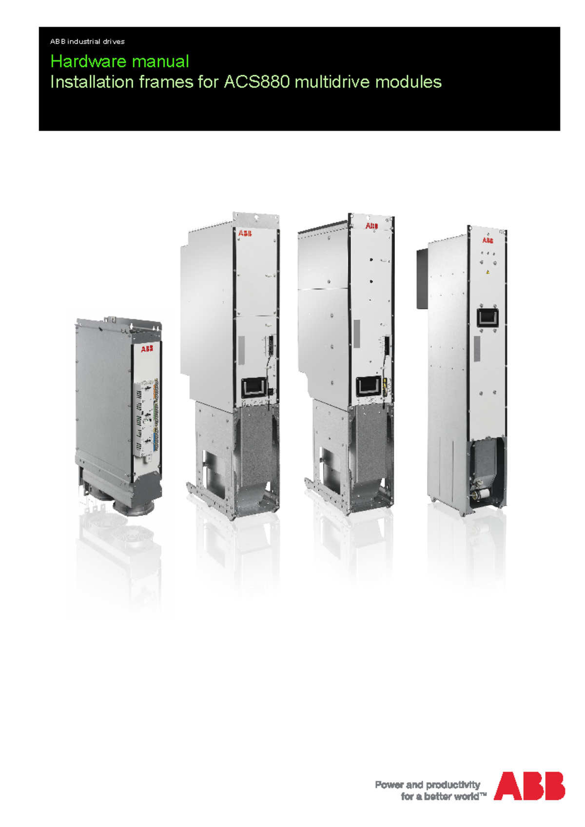 ABB ACS880 Multidrive Modules Installation Frames Hardware Manual - Studocu