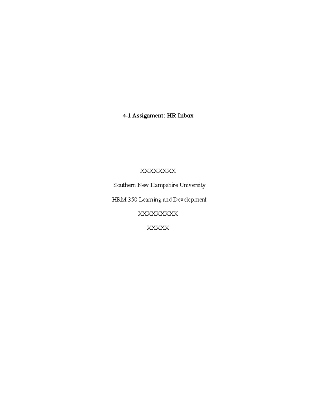 HRM 350 Assignment: Analyzing ROI in Training Programs - Studocu