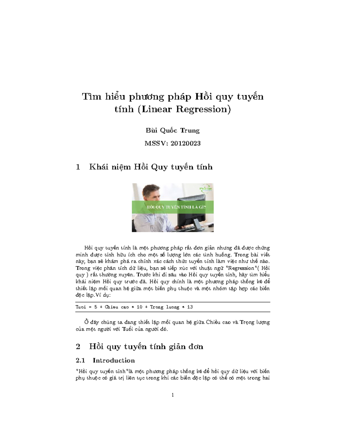 T…m hi”u phương ph¡p Hồi quy tuy‚n t‰nh (Linear Regression) - Tìm hiểu ...